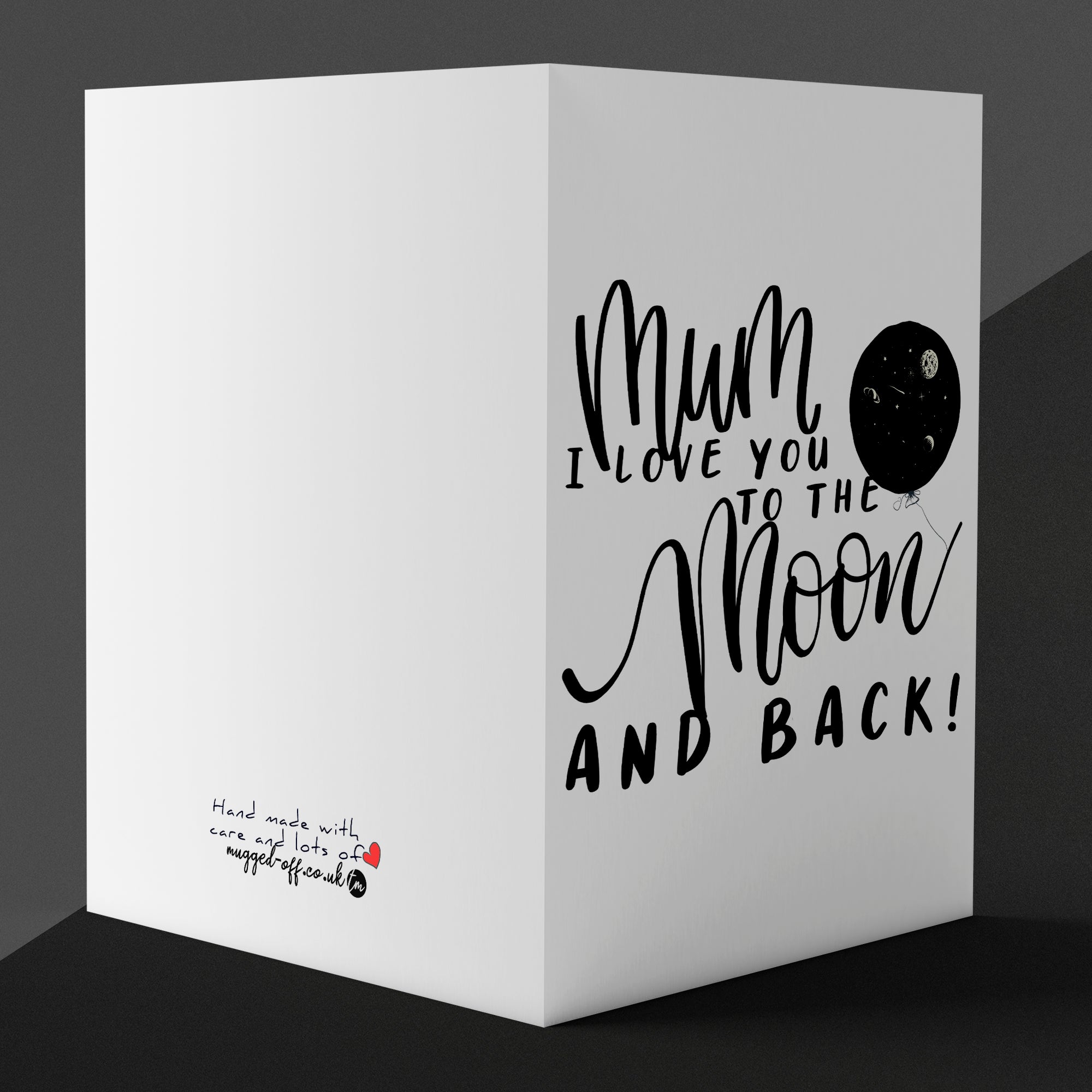 Love You to the Moon and Back Greeting Card for Mothers Day, Birthday ...