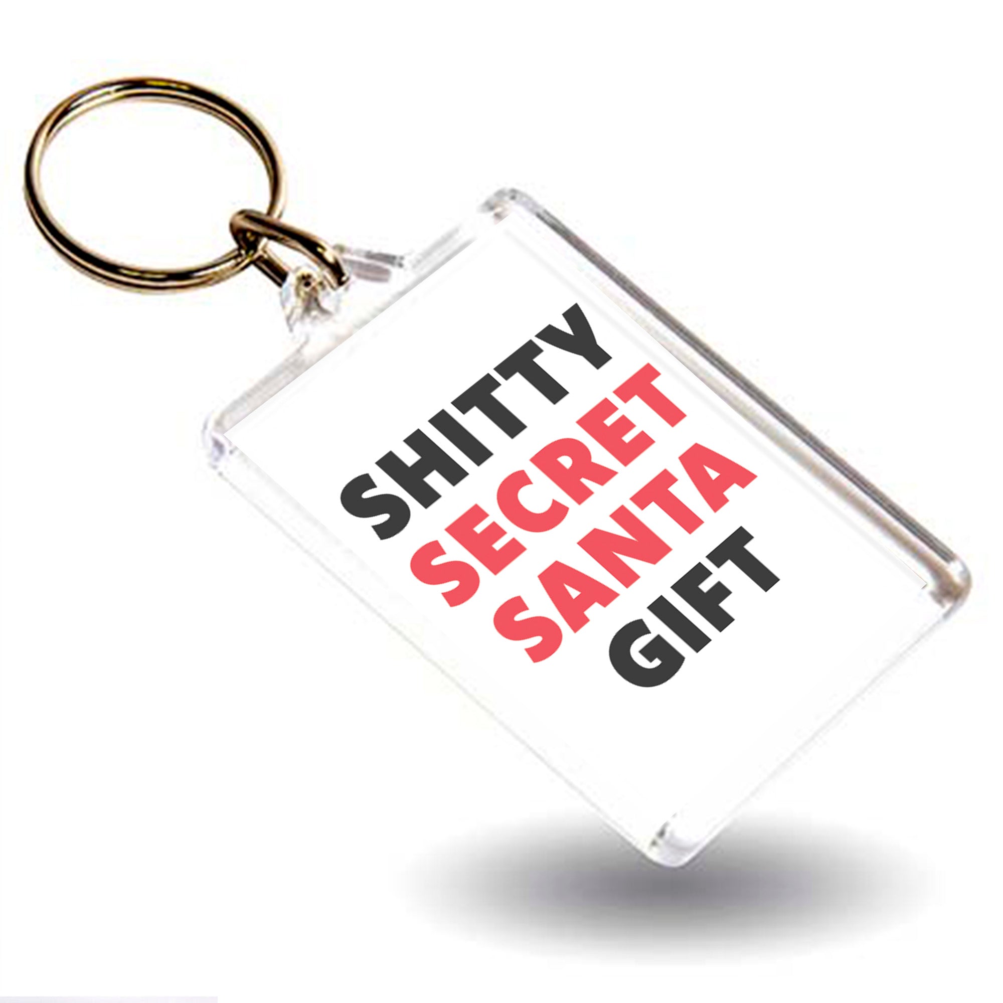 Shitty Secret Santa Gift Keyring, Funny Joke Secret Santa Under £5 Col ...