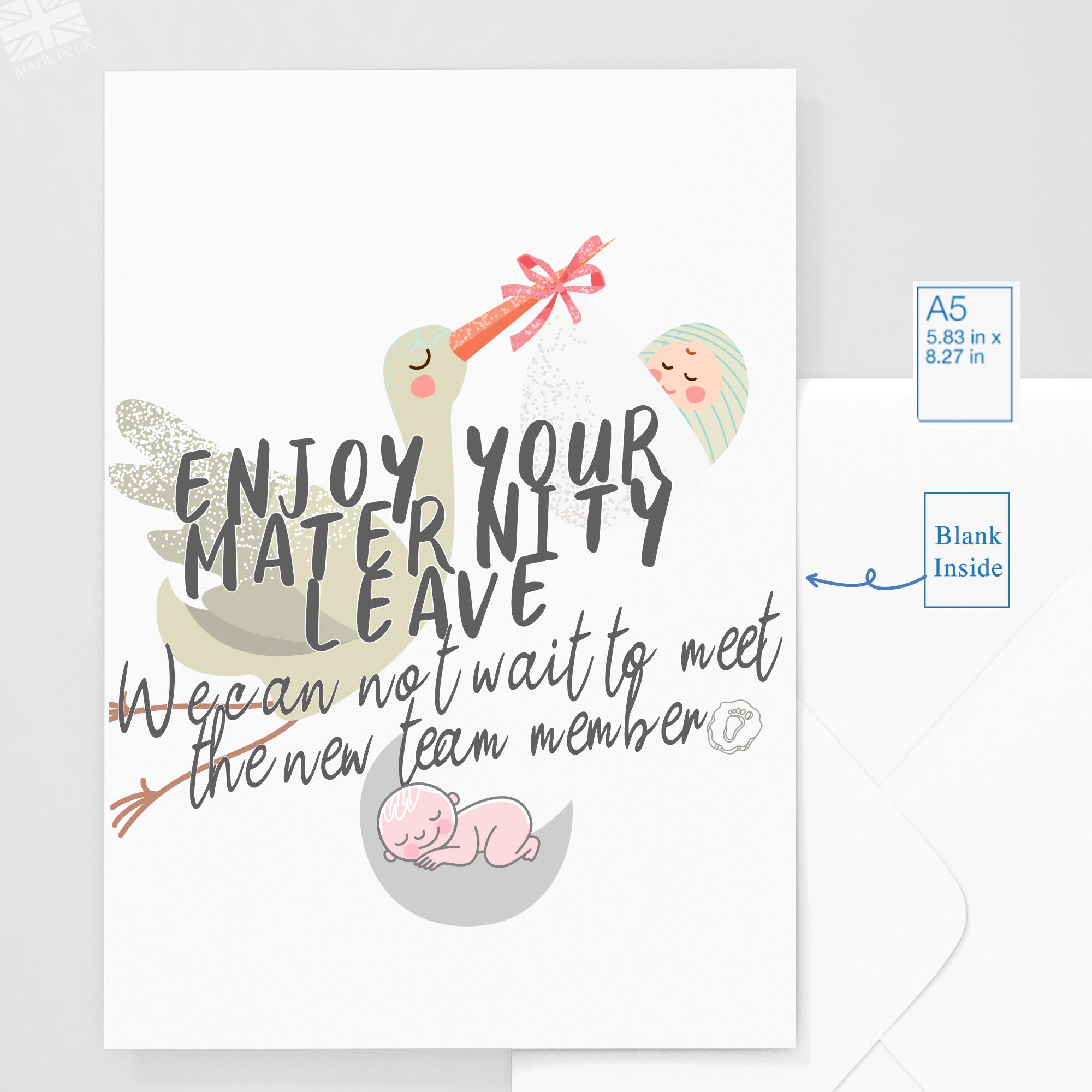 Maternity Leaving card cute, cheap gift idea – Mugged-Off