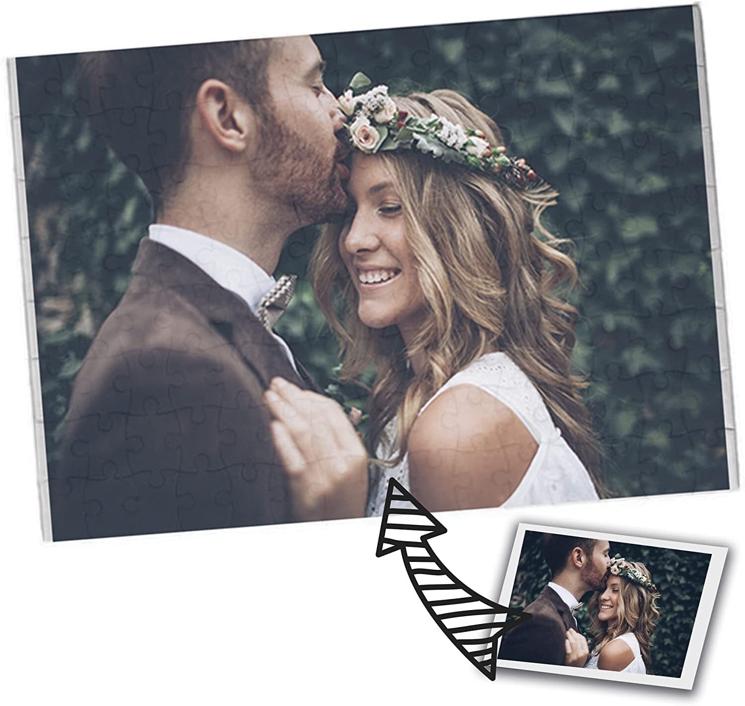 Personalised Wedding Jigsaw Puzzle Wedding day Wedding Gifts Own Photo ...