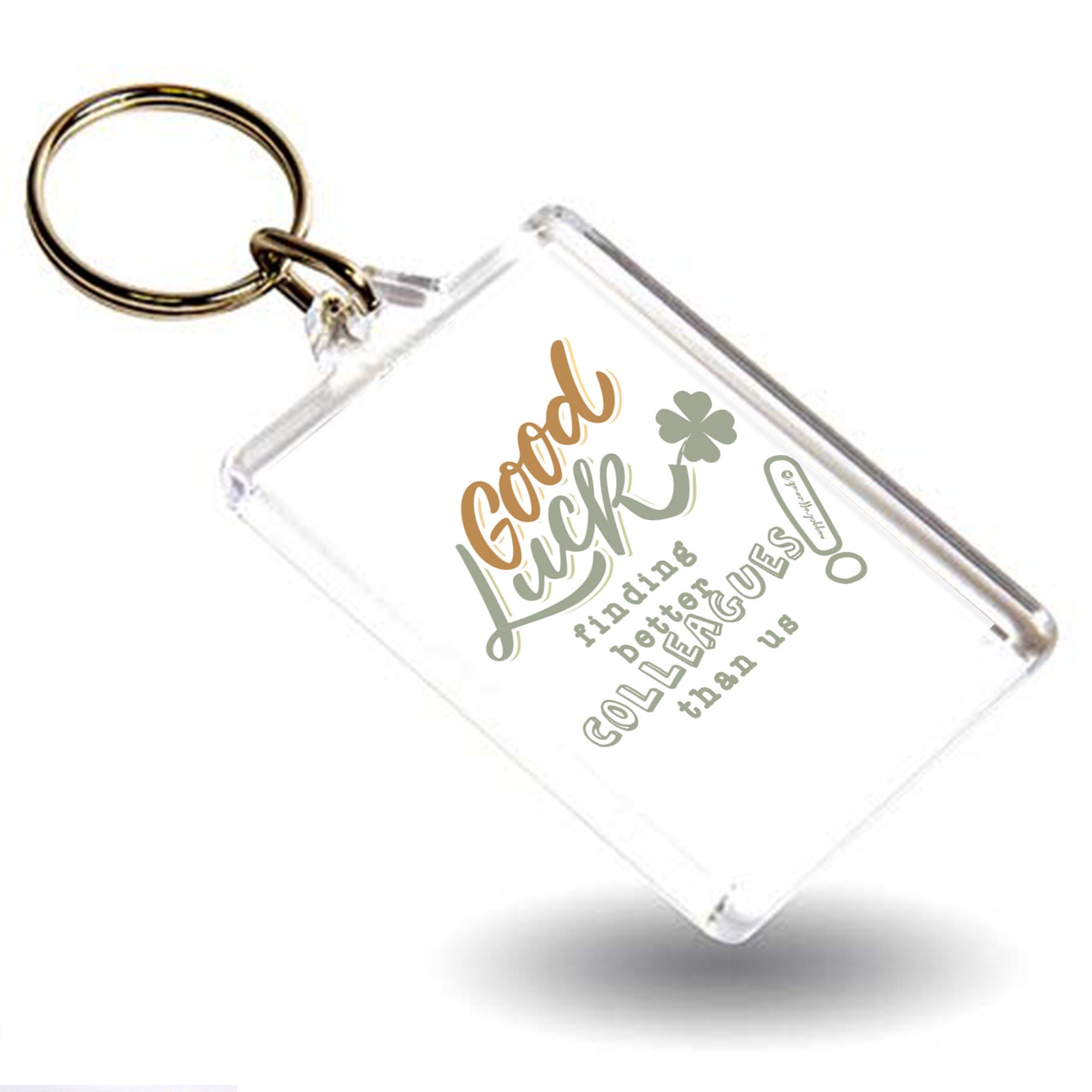 Leaving Keyring farewell keychain Funny Leaving Work Good Luck Finding ...