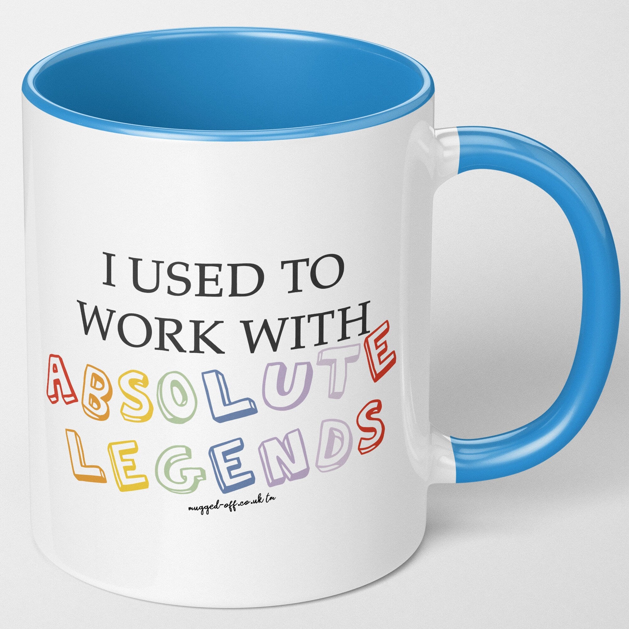 Leaving Gift Mug Light Blue Leaving Gifts for Colleagues & Friends Lig ...